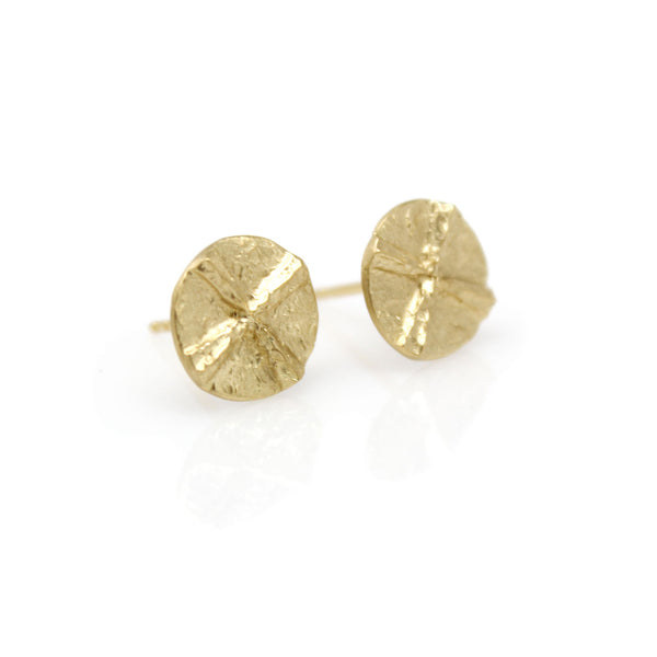 Radial Ridge Studs - Amanda Hagerman Jewelry