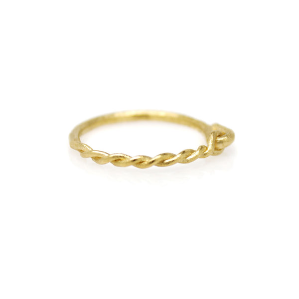 Hooked Textured Twist & Rail Ring - Amanda Hagerman Jewelry